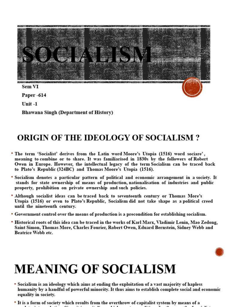 Socialism | PDF | Socialism | Karl Marx