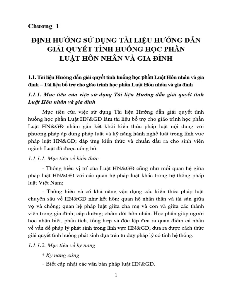 TLHT HD Giai Quyet Tinh Huong Luat HNGD Full | PDF