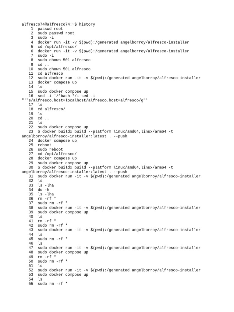 Alfresco74@alfresco74 $ History | PDF | Systems Engineering | Software