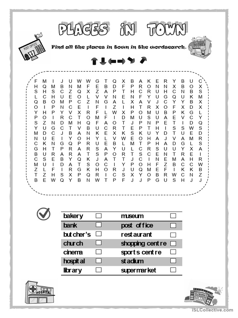 Places in Town | PDF