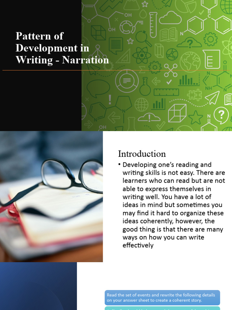 Pattern of Development in Writing Narration | PDF | Learning | Human ...