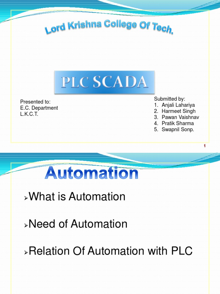 Basic PLC | PDF | Programmable Logic Controller | Engineering