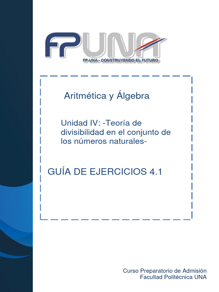 3 Ejercitario 41 Capitulo 4 Aritmetica - 230329 - 194129 | PDF | Álgebra abstracta | Números