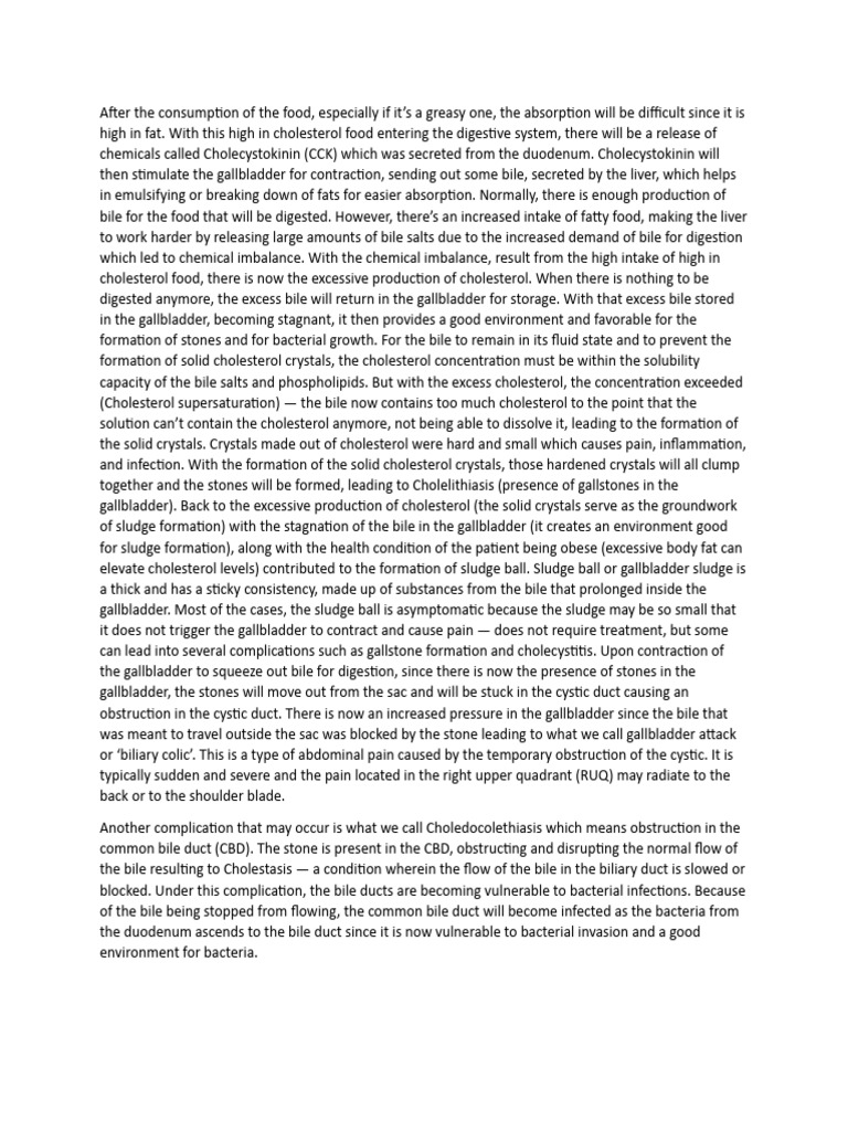 Cholelithiasis Explanation | PDF | Gallbladder | Bile
