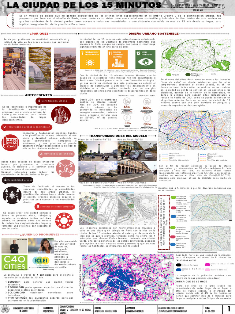La Ciudad De Los 15 Minutos Paris Pdf Peatonal Sustentabilidad