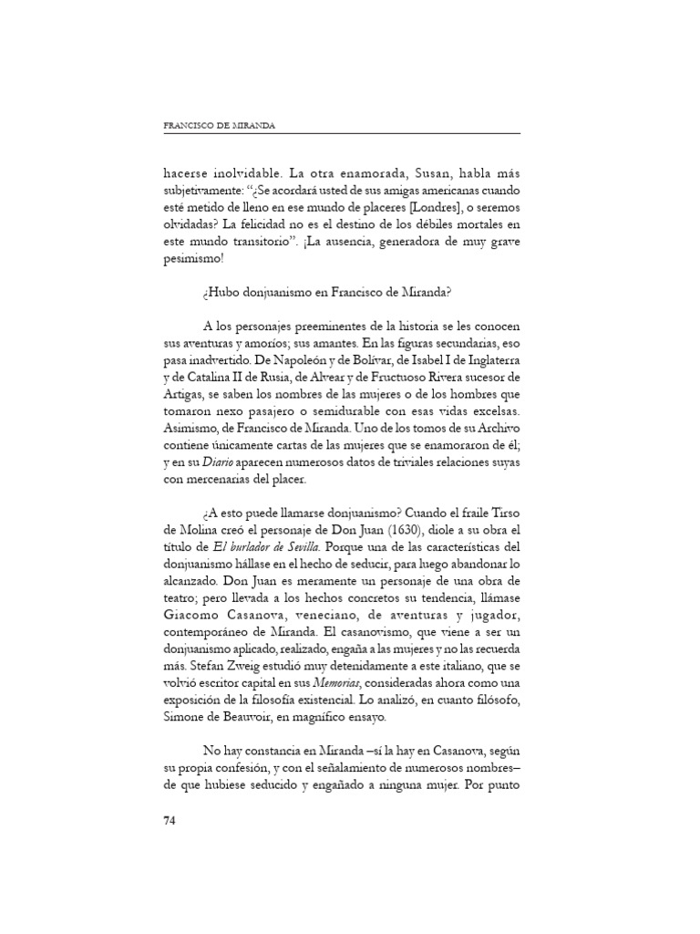 Francisco - de - Miranda 2 | PDF | Don Juan | España