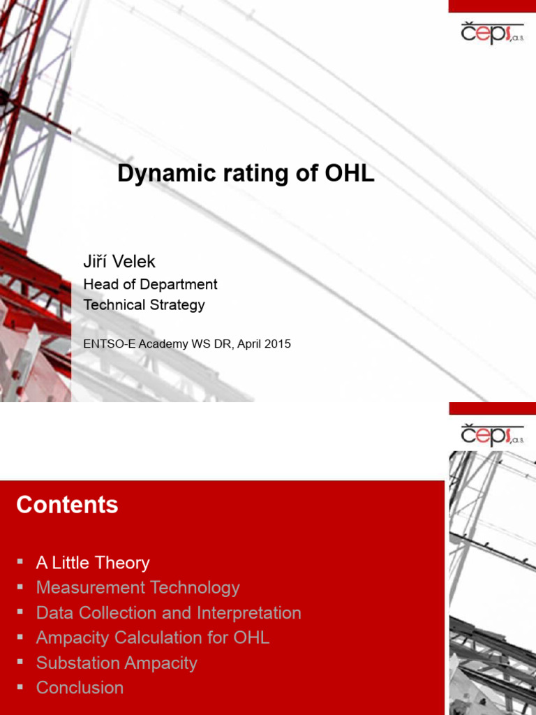 13 - 30 - CEPS - Dynamic Rating - Konf DLR - ENG | PDF | Wound | Electrical Conductor