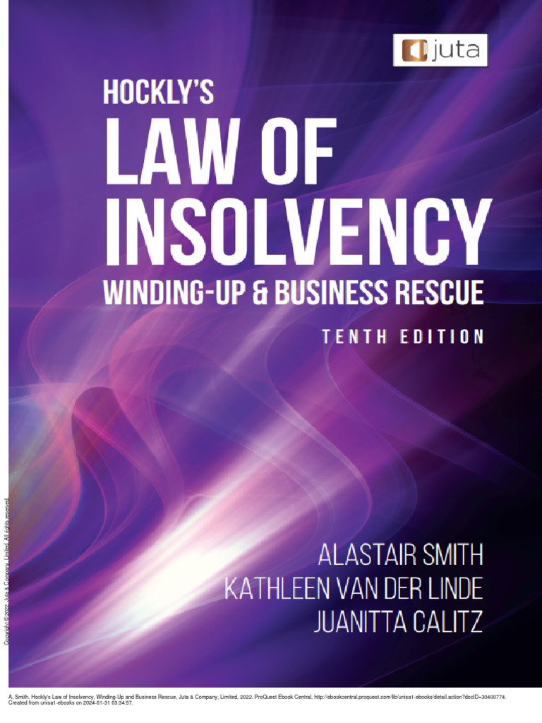 1.PDF Insolvency Law 10th Edition | PDF | Bankruptcy | Insolvency