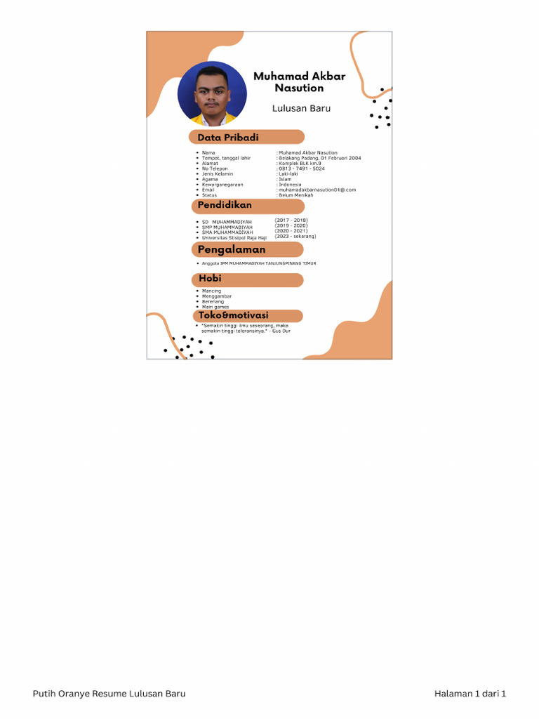 Muhamad Akbar Nasution | PDF