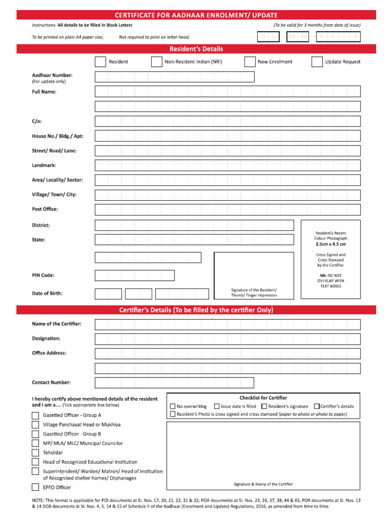 Address Change Form | PDF