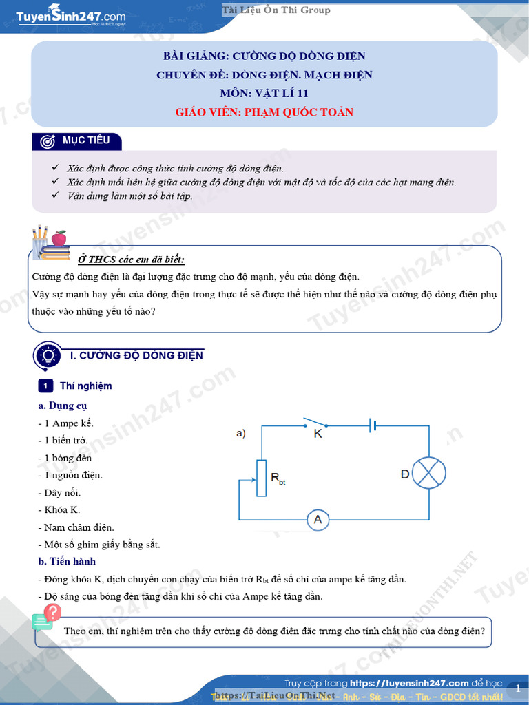 Cuong Do Dong Dien 1704773167 | PDF