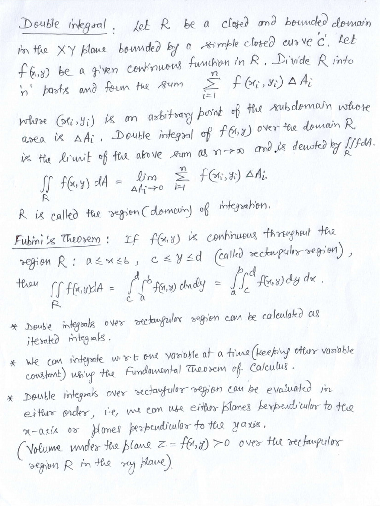 Double Integral 1 | PDF