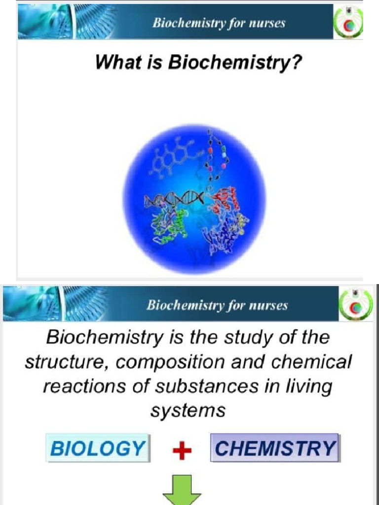 Biochemistry - An Overview | PDF