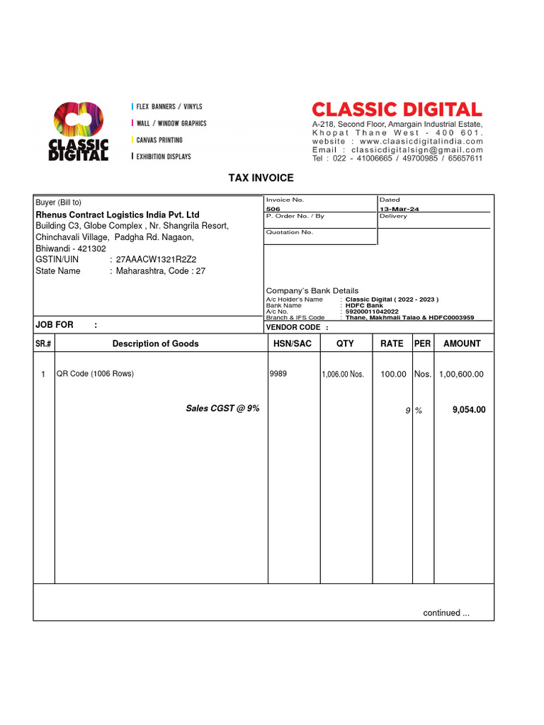 Invoice | PDF | Invoice | Taxation