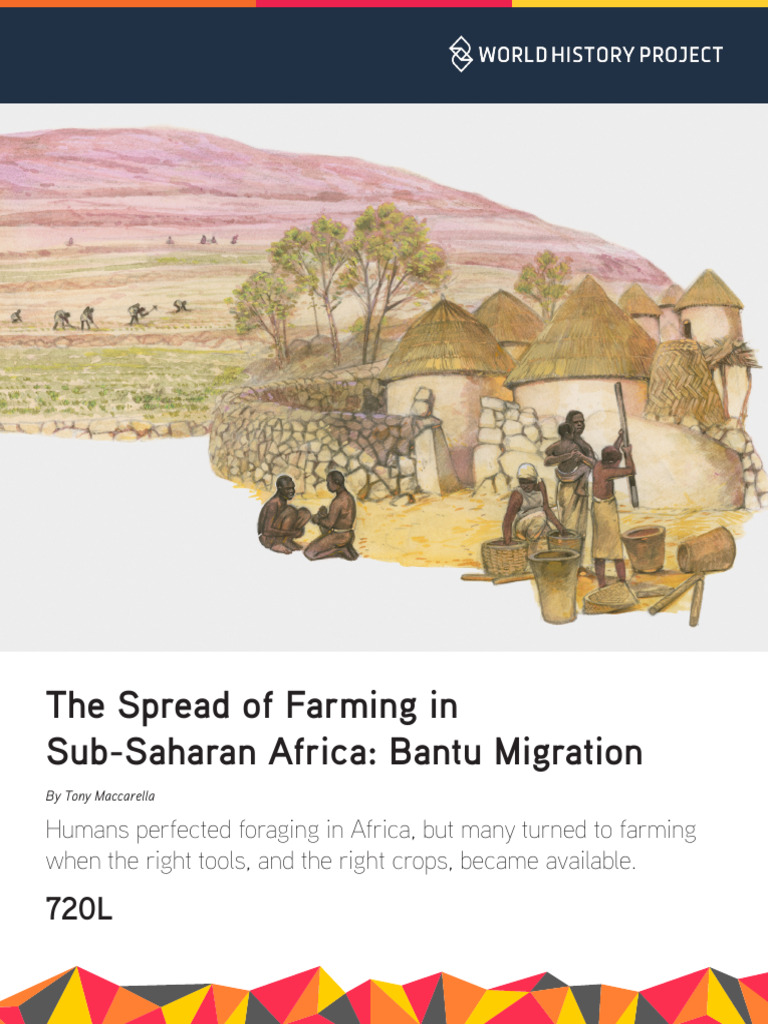 WHP 4-2-9 Read - The Spread of Farming in Sub-Saharan Africa - 760L ...