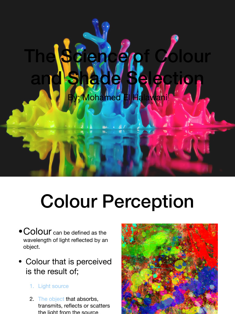 Colour Science and Shade Selection For PDF | PDF | Color | Human Tooth