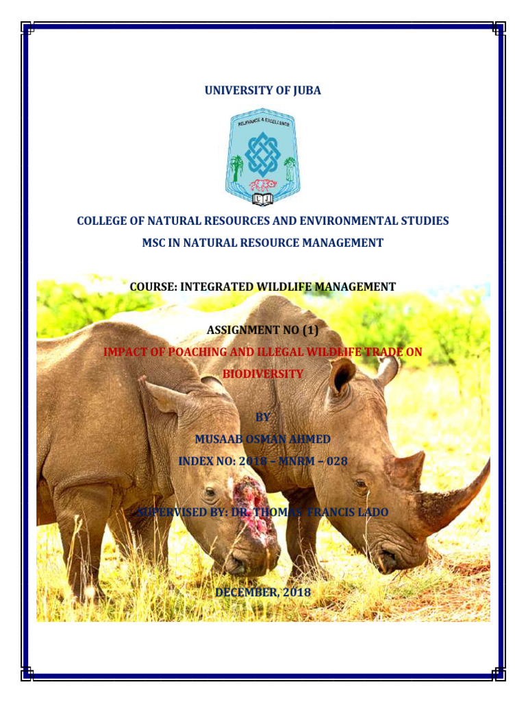 Impact of Poaching and Illegal Wildlife Trade On Biodiversity | PDF ...