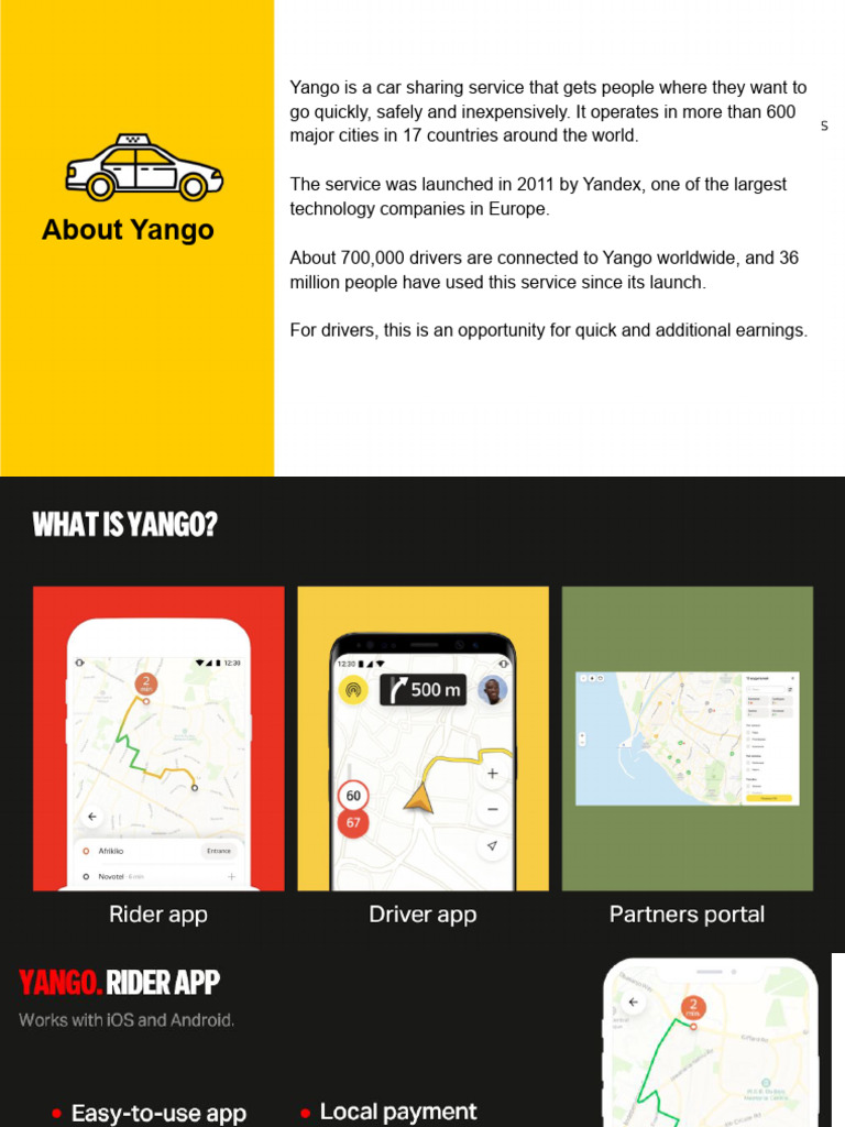 Yango Presentation | PDF | Salary | Smartphone