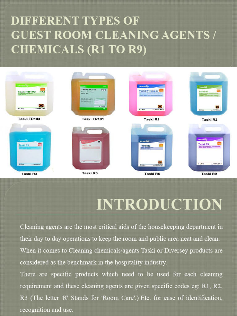 Cleaning Agents R1-R9 | Download Free PDF | Bathroom | Home