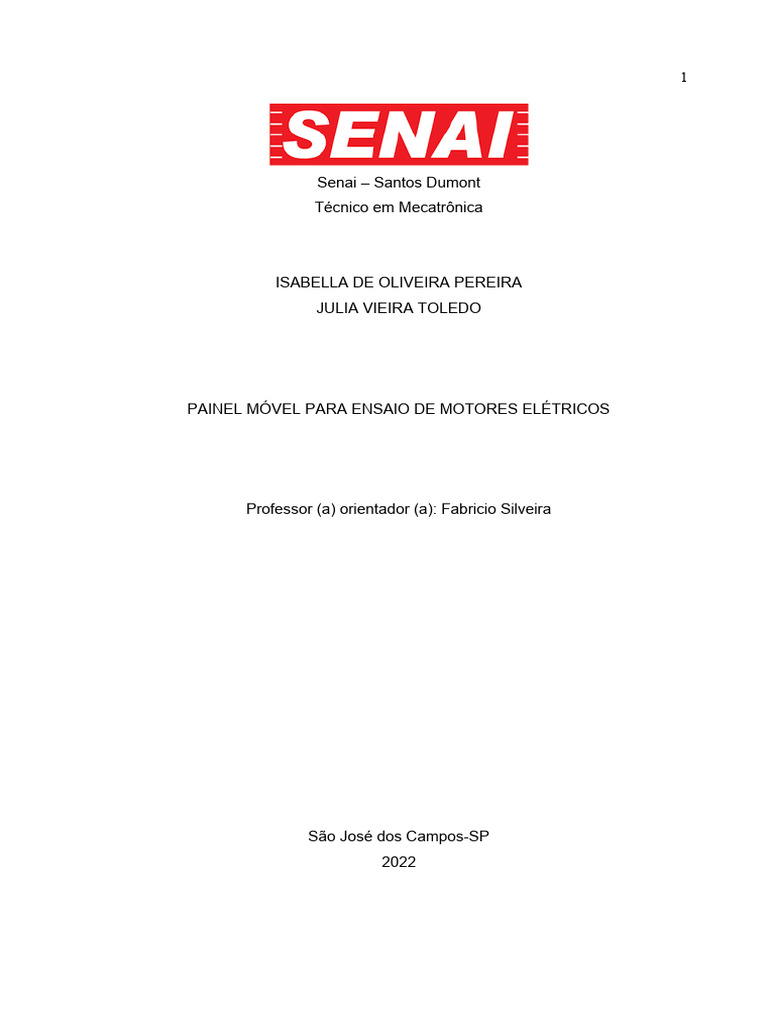 TCC Ta Quase | PDF | Motor elétrico | Engenharia Elétrica