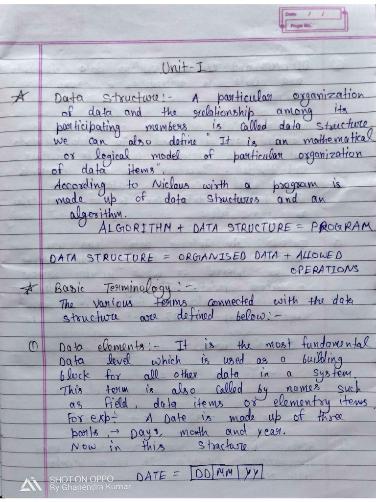 Data Structure by Ghanedra Kumar | PDF