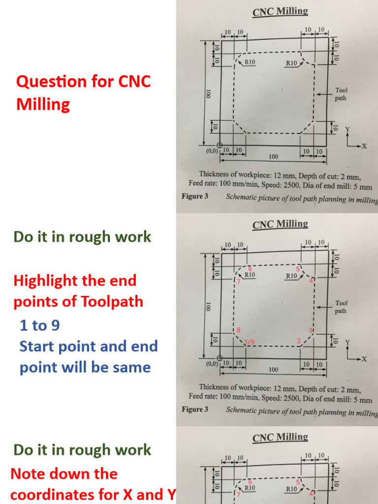 Question For CNC Milling | PDF