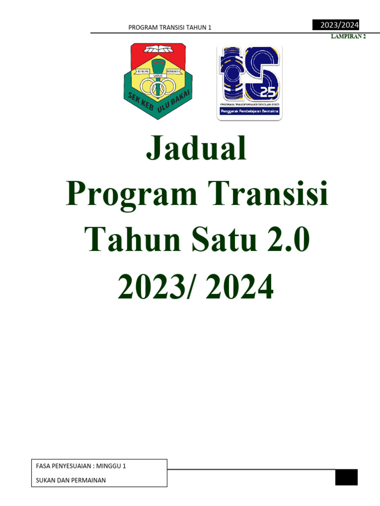 Perancangan Pelaksanaan Transisi | PDF