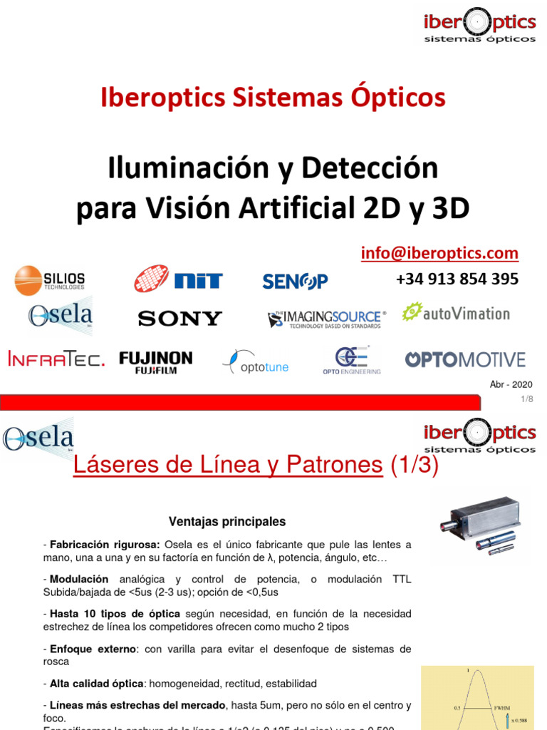Visión Artificial - IberOptics | PDF | Láser | Electrónica