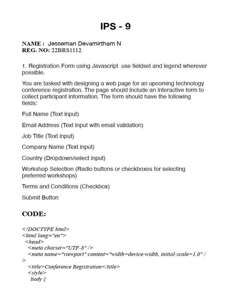 Ips 9 | PDF | Software Engineering | Hypertext