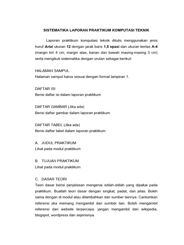 Format Laporan PLC | PDF