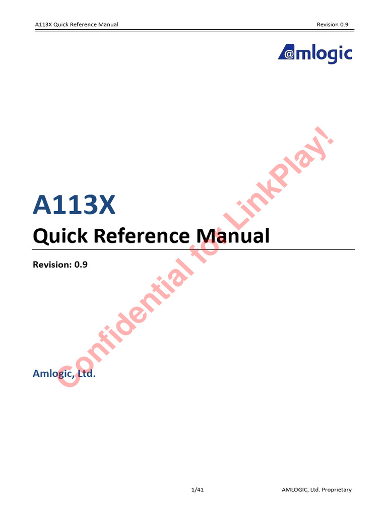 A113x - QRM V0.9 20170810 | PDF | Central Processing Unit | Computer ...