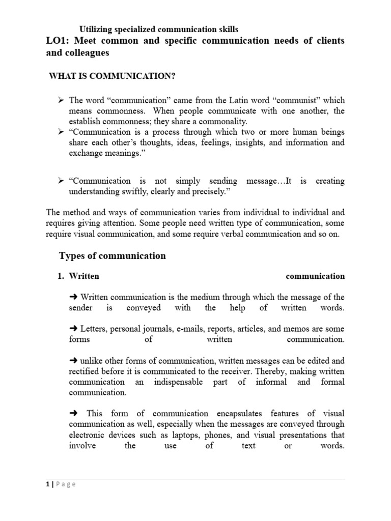 Utilizing Effective Communication Skill | PDF | Communication | Nonverbal Communication