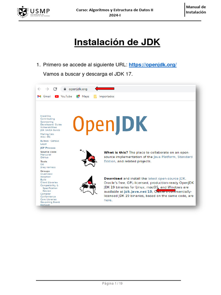 AEDII 2024-I Manual de Instalación JDK - Spring Tools Suite | PDF ...