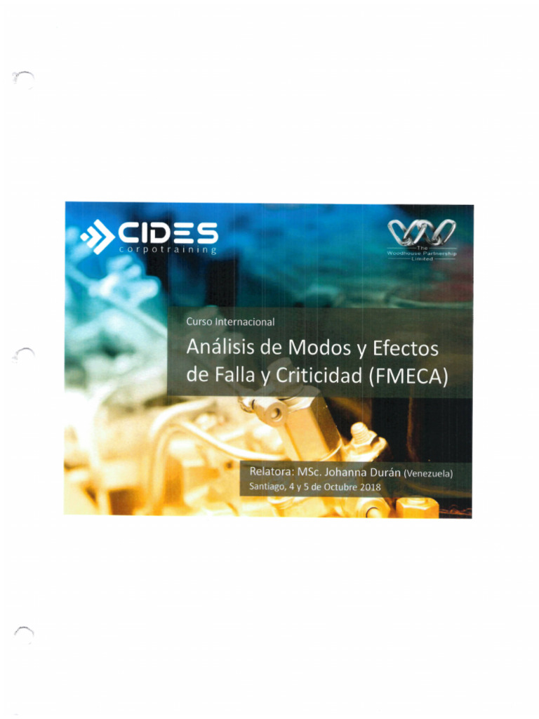 Análisis de Modos y Efectos de Falla y Criticidad (FMECA) | PDF