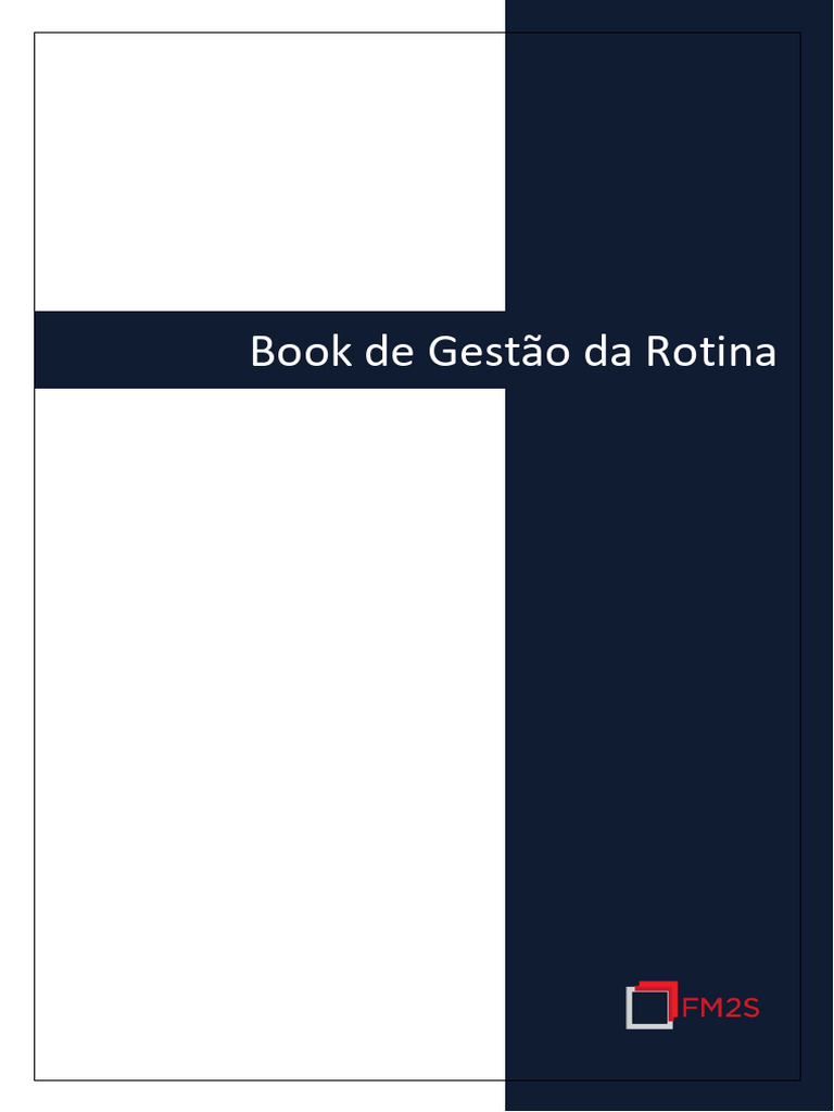 Book de Gestão da Rotina - Gestão da Rotina | PDF | Planejamento | Despesa