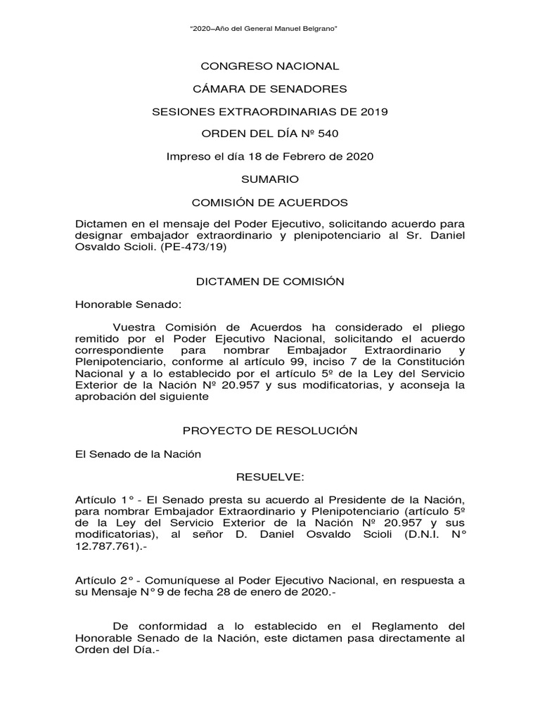 Acuerdo Scioli Pdf Argentina Gobierno
