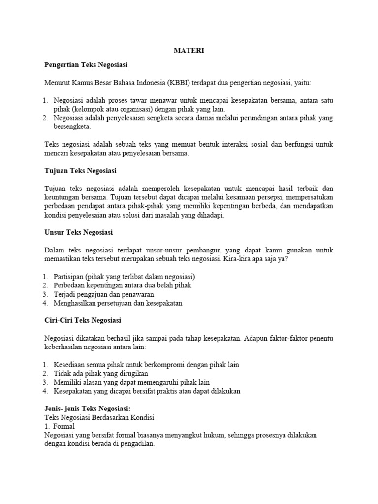 Materi Ajar Bahasa Indonesia Kelas 10 Sma 2 Madiun Pdf