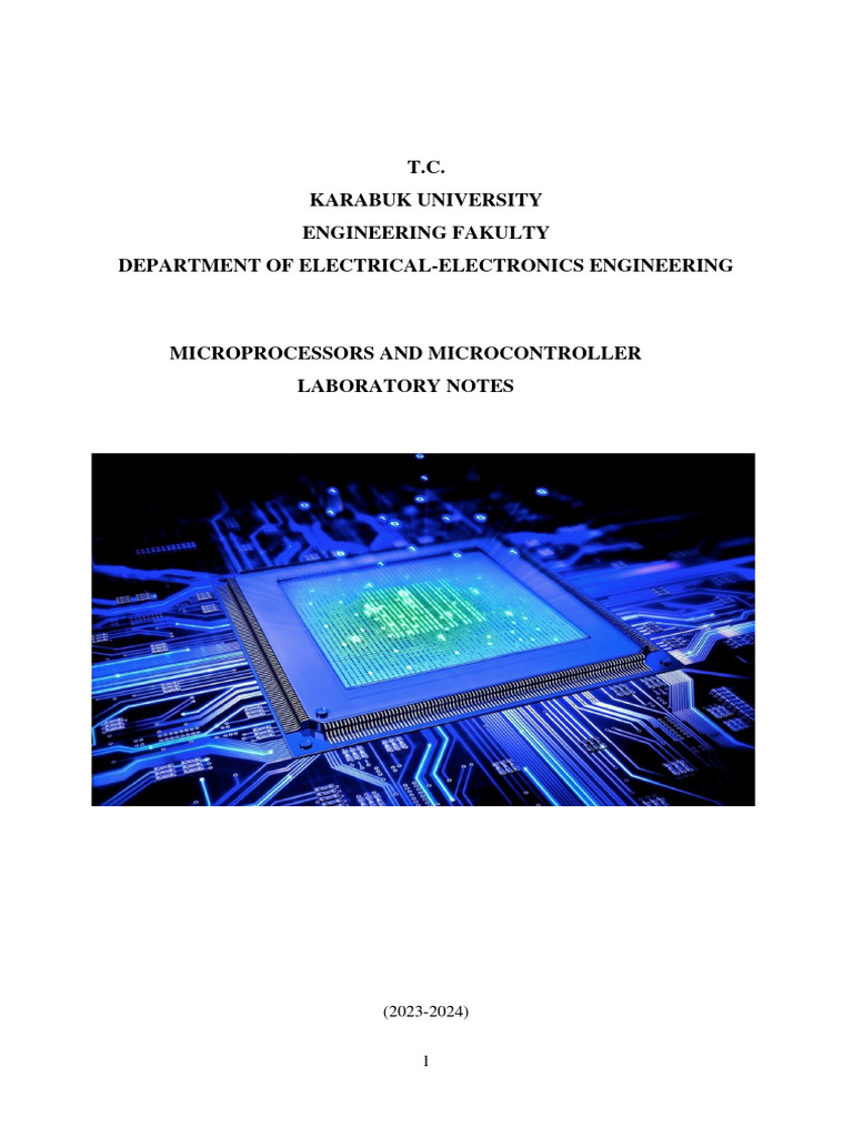 Microprocessor Lab Notes 2023-2024 | PDF | Computer Program | Programming