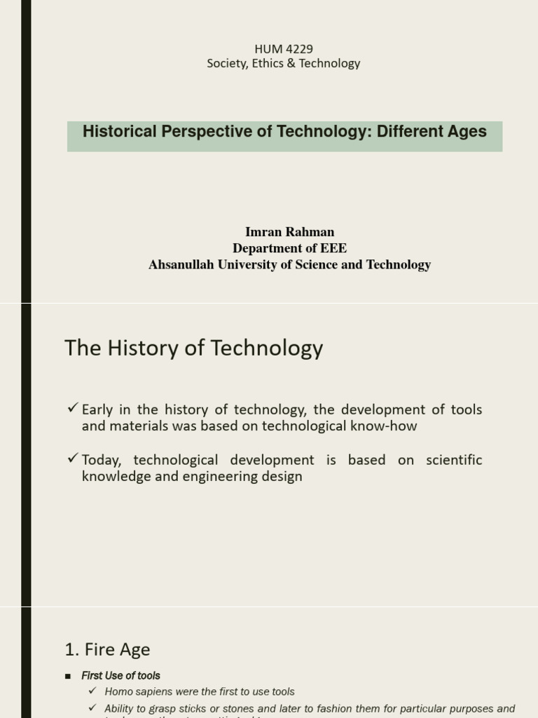 History of Technology Through Ages | PDF | Engines | Clock