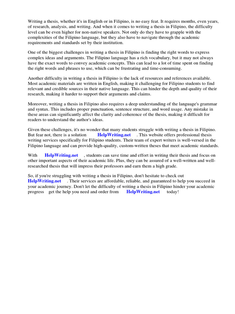 Term Paper Title in Filipino | PDF | Tagalog Language | Essays