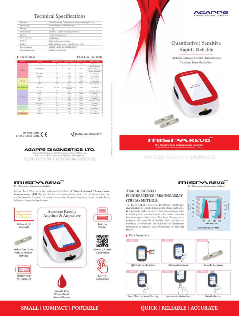 Mispa Revo Plus 1 | PDF | Blood Plasma | Immunoassay