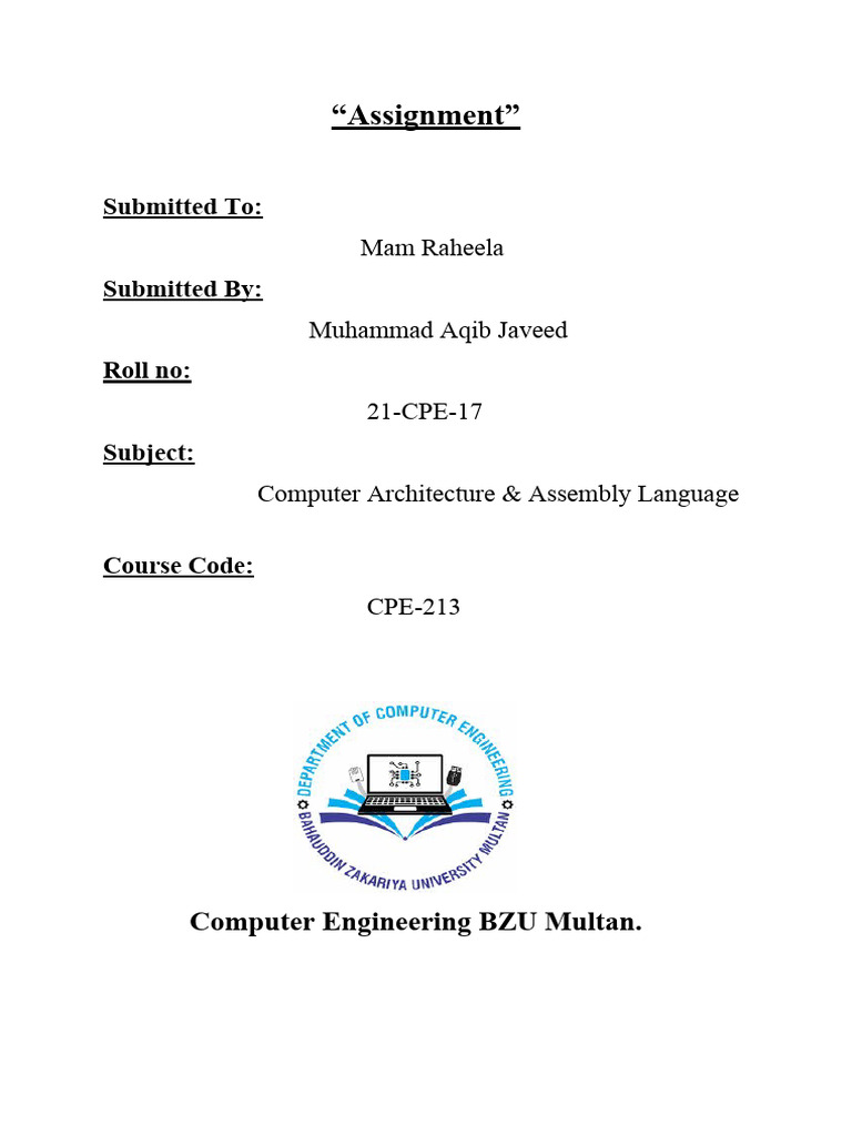 ASSIGNMENT | PDF | Computer Programming | Computing