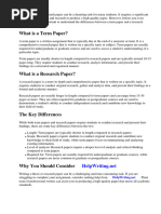 Research Articles vs. Research Papers | PDF