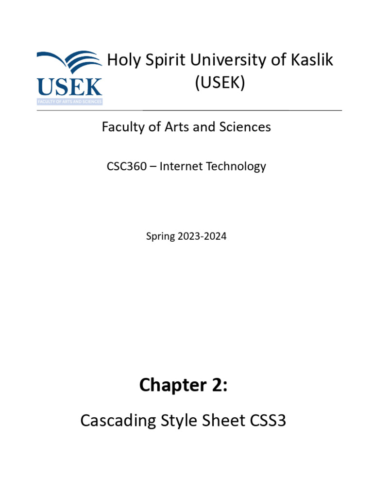 Cascading Style Sheet Css3 2 1 Pdf Html Html Element