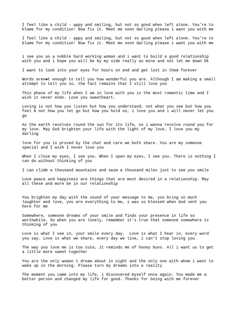 My Love | PDF | Love