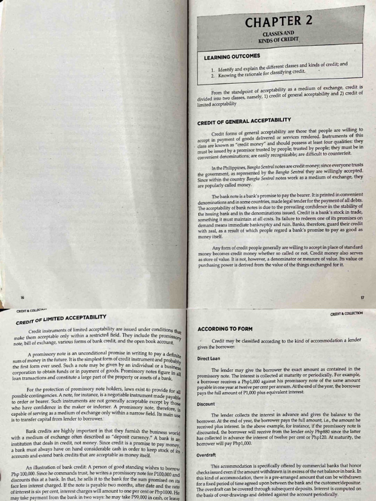 Credit Collection Chapter 2 | PDF
