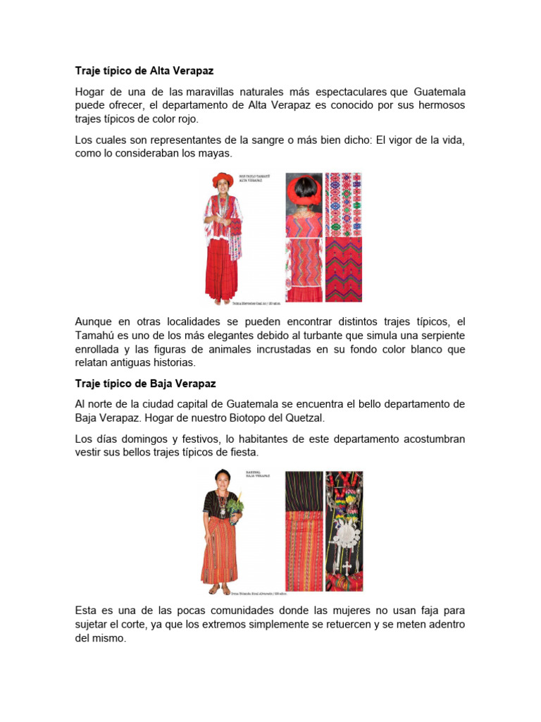 15 Trajes Tipicos de Guatemala | PDF | Guatemala | Color