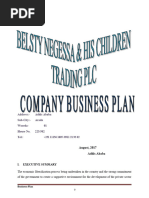 Muley Addisu Import Export BUSINESS PLAN F | PDF | Procurement | Marketing