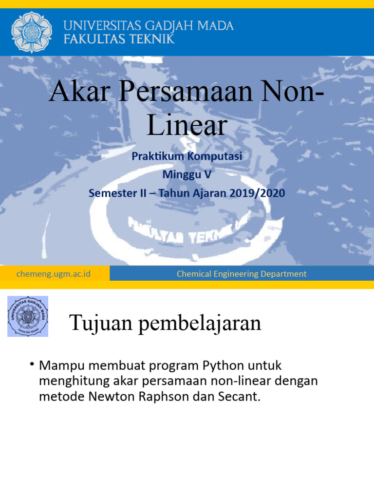 05 Akar Persamaan Non-Linear | PDF | Nonlinear System | Mathematical Objects