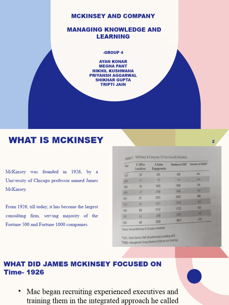 McKinsey & Company: Knowledge Management Evolution | PDF | Mc Kinsey ...